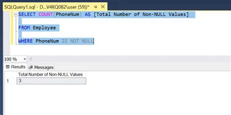 Cách đếm Giá Trị Null Và Not Null Của Sql Trong Một Cột