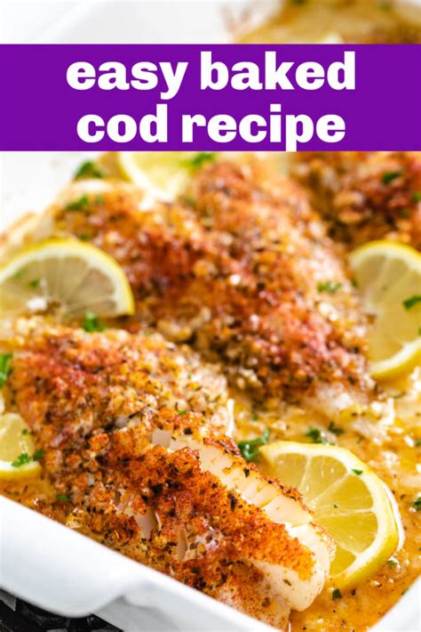 Easy Baked Cod Recipe With Lemon And Garlic Easy Baked Cod Recipe With Lemon And Garlic