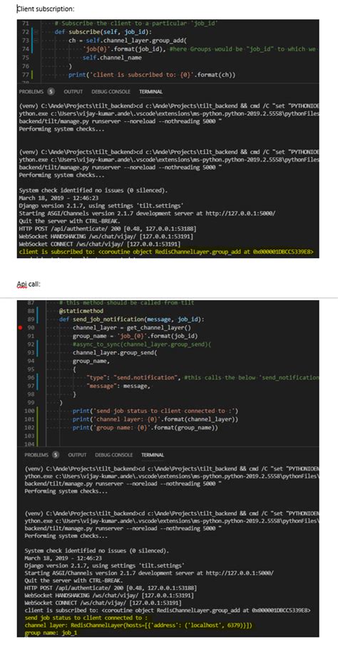 Python 3x Sending Response To Particular Django Websocket Client