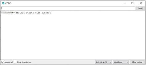 在 Arduino 中查找字符串是否以特定字符集开头 W3schools 教程