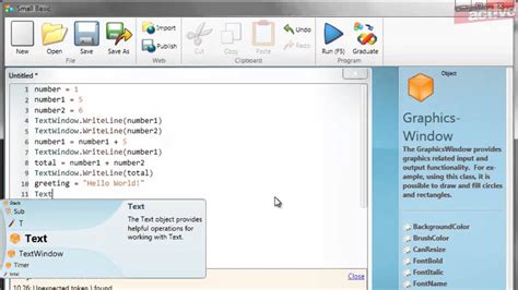 Small Basic Guide 2 Storing Information In Variables Youtube