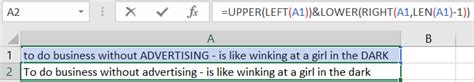 Text Functions In Excel Formulas UPPER LOWER And PROPNOUN