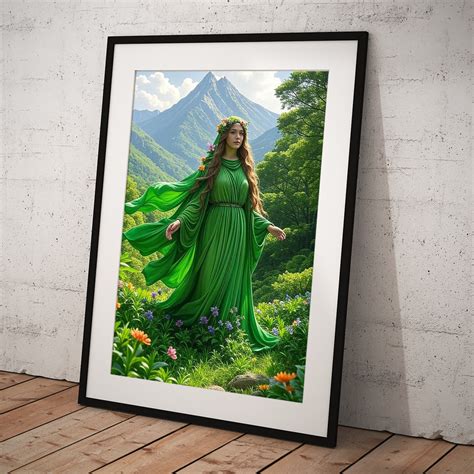 Greek Gods Gaia Nurturing Primordial Goddess Of Earth Poster By Tom Hill Pixels Merch