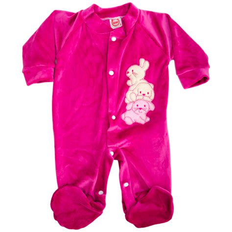 Enterito Manga Larga De Plush Bordado Gaudi Bebe