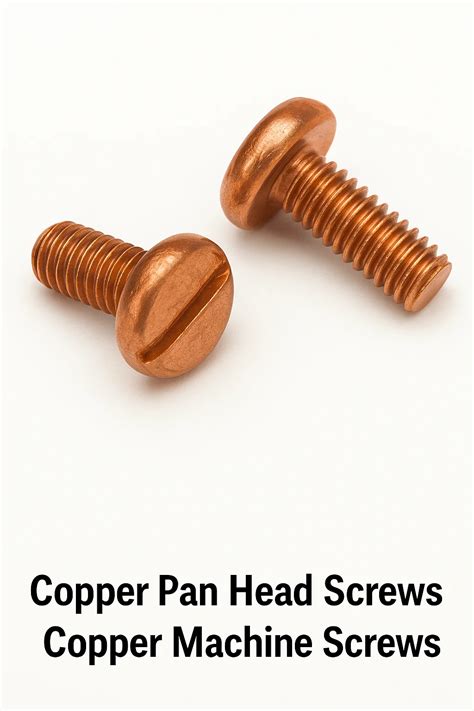 Copper Flat Head Screws Copper Csk Head Slotted Screws Copper Machine Screws Conex Screws