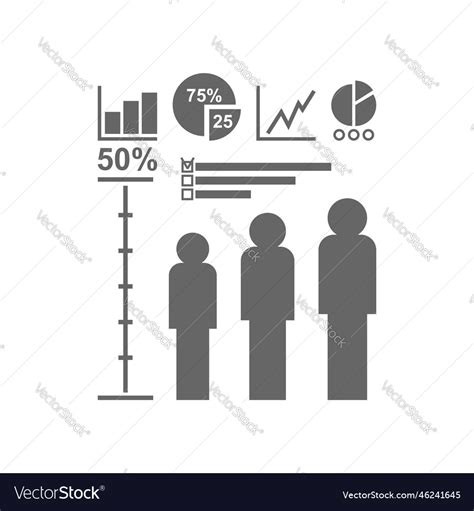 Statistics Graph And Chart Royalty Free Vector Image
