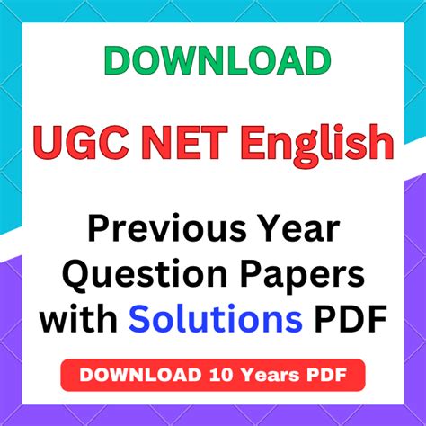 Ugc Net English Previous Year Question Papers With Solution