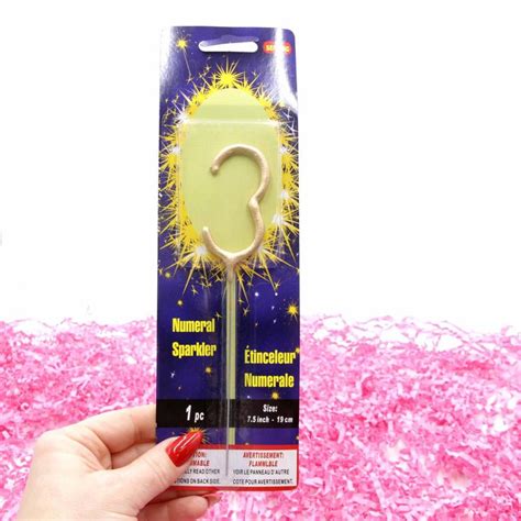 Цифра бенгальская на торт 3 бенгальская свеча топпер для декора цифра