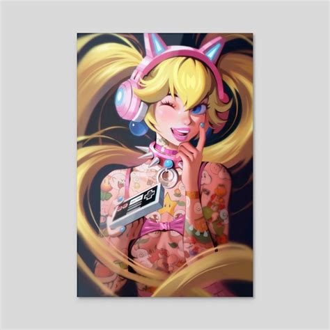 Princess Peach Bikini An Art Print By Chainsaw Roll Inprnt