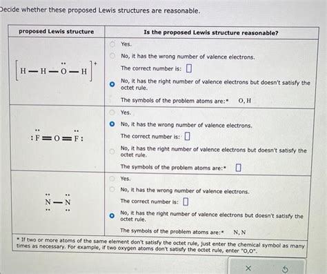Solved Decide Whether These Proposed Lewis Structures Are