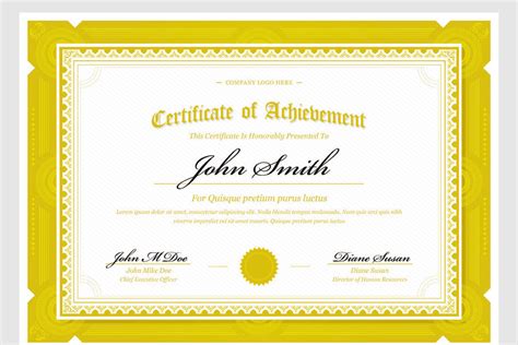 Modern Classy Diploma Certificate Creative Stationery Templates