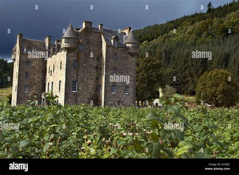 Castle Menzies See In A Dramatic Light As Dark Clouds Approach Just