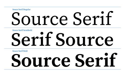 Source Serif Adobes New Open Source Typeface