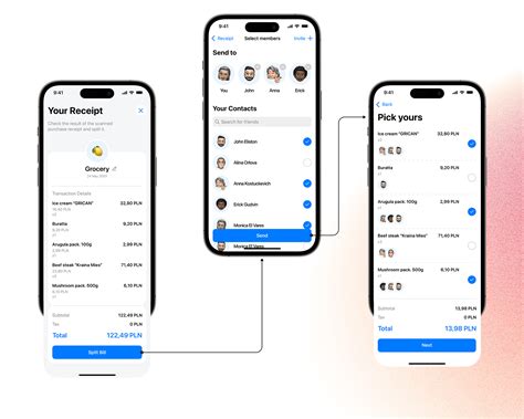 Bill Splitting App Uxui Design On Behance