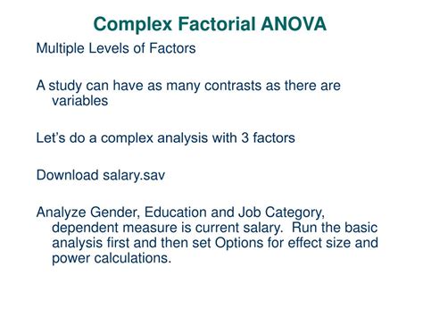 Ppt Calculating Factorial Anova Powerpoint Presentation Free