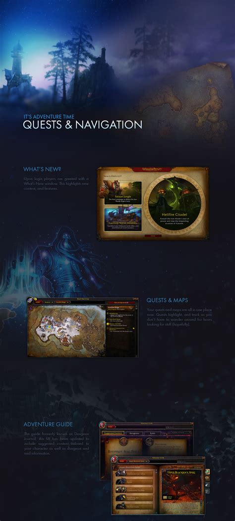 World Of Warcraft UI Design Behance
