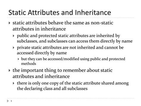 Ppt Static Attributes And Inheritance Powerpoint Presentation Free