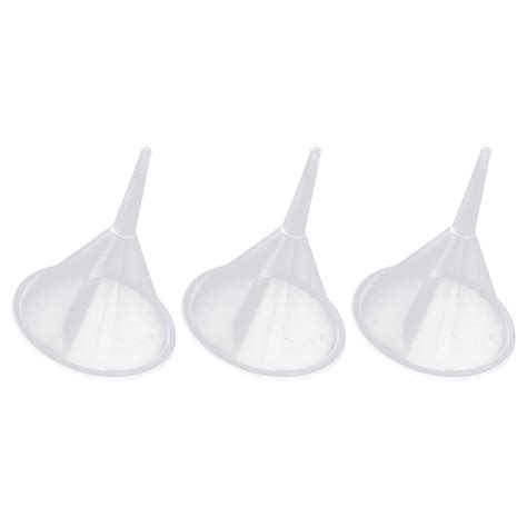 Belowsyaler 3 Pieces Clear Funnel Perfumes Funnel Small Funnel Funnel For Lab Water Bottle