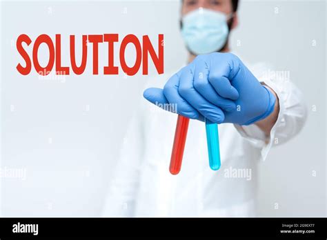 Hand Writing Sign Solution Word For The Ways To Solve A Problem Or Tackle A Difficult Situation