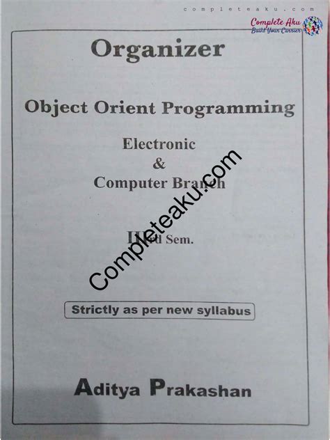 7th Sem Rajnish Raj Object Oriented Programming Language In C ` Pdf