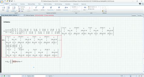 Assigning A Variable To Symbolically Solved Matrix Ptc Community