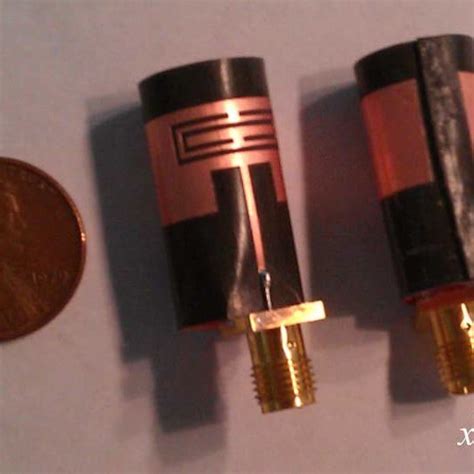 Patch Antenna Folded In A Cylindrical Shape A Schematic B Download Scientific Diagram