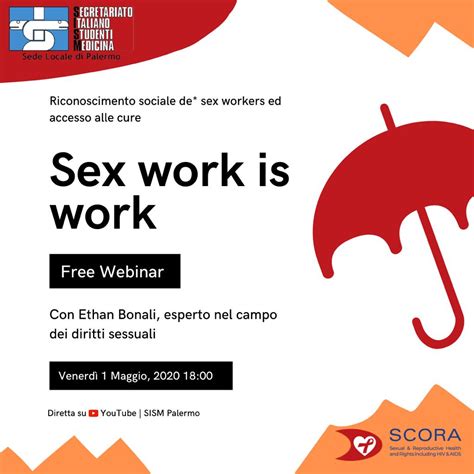 Webinar Sex Work Is Work” Sism Sede Locale Di Palermo Aps