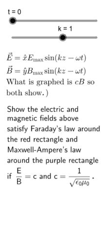 Electromagnetic Wave And Maxwells Equations Geogebra