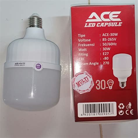 Lampu Garansi Ace Led Capsule W Lampu Led Jumbo Ace Kapsul Jumbo Big Lazada Indonesia