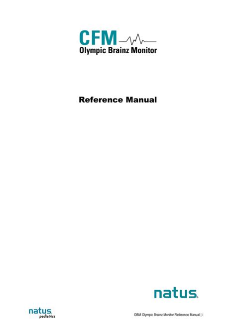 Olympic Brainz Monitor Reference Manual Issue F Iteration 1 2011 Pdf