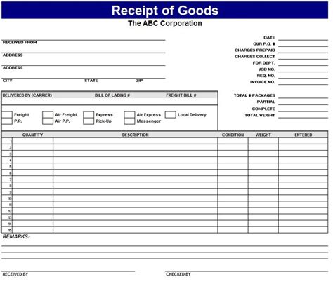 Image Result For Goods Received Note Format Download Receipt Template Best Templates Free