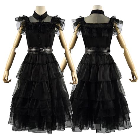 Wednesday Black Dress 2022 Wednesday Addams Raven Dance Dress Cosplay