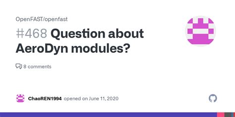 Question About AeroDyn Modules Issue OpenFAST Openfast GitHub
