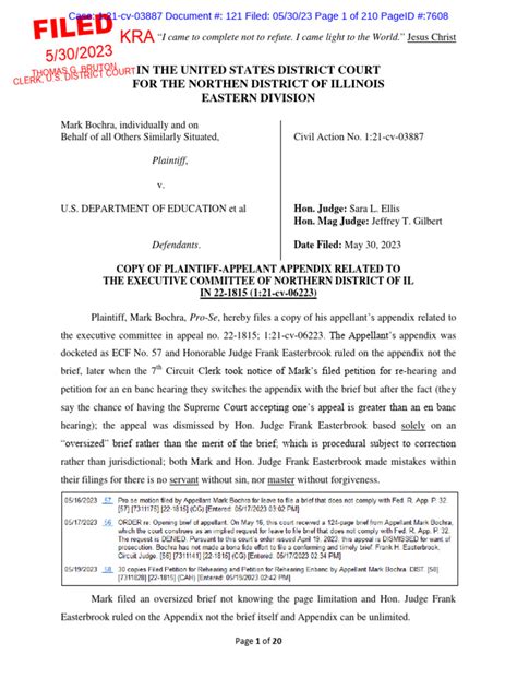 Appendix Related To Executive Committee In 22 1815 121 Cv 06223 Pdf