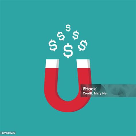 파란색 배경에 달러 표지판이있는 빨간 말굽 자석 U 자형 자석 아이콘 0명에 대한 스톡 벡터 아트 및 기타 이미지 0명 강철 개념 Istock