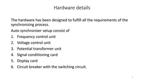 microprocessor based automatic synchroniser 8085 pptx dance and electronic music music