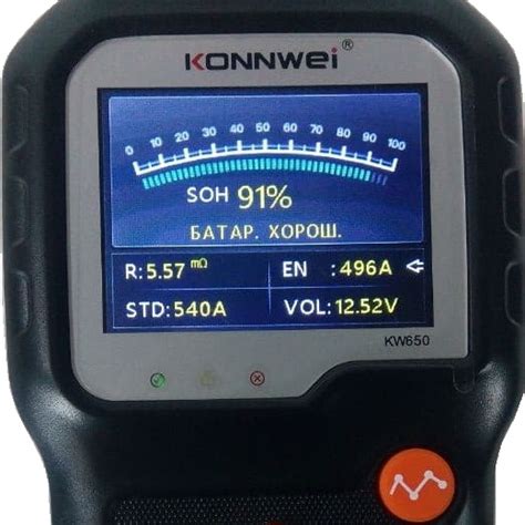 Анализатор (тестер) аккумуляторов Konnwei KW650 | AMPER