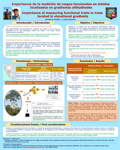 Pdf Estimation Of Functional Traits In Two Tree Species Of A Tropical