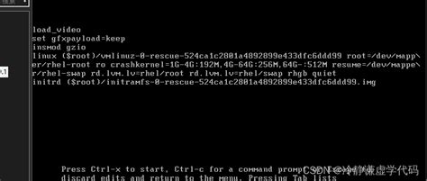 linux忘记root密码后，利用grub2进行重置root密码的俩种方法 rd break csdn博客