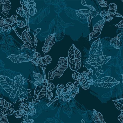 Premium Vector Coffee Bean Seamless Pattern