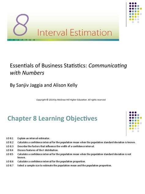 Chapter 8 Interval Estimation Pdf Confidence Interval Sample Size Determination