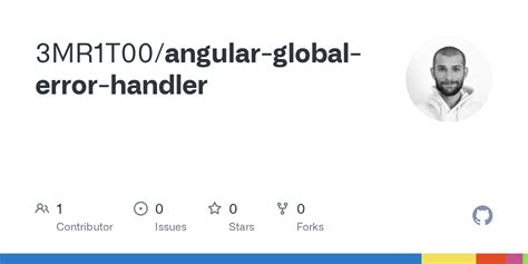 Github 3mr1t00angular Global Error Handler