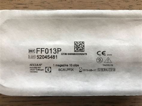 New Aesculap Ff013p Scalpfix 1 Magazine 10 Clips X Disposables General For Sale Dotmed