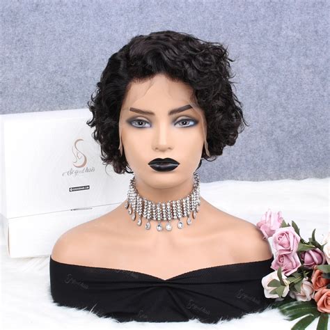 Jerry Curly Pixie Cut Human Hair Lace Wig Atlantic Earth