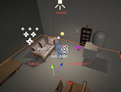 Spot Light With Mixed Mode No Dynamic Shadows On Static Game Objects Unity Engine Unity
