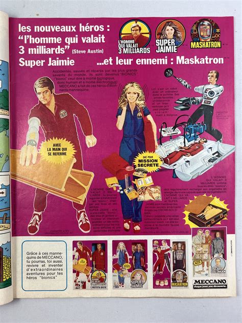 Pif Gadget N°456 Contenant Des Publicités De Jouets Lhomme Qui Valait 3 Milliards Atlantic