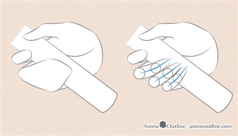 How To Draw A Hand Holding Something Step By Step