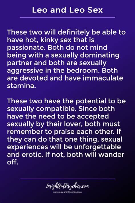 Leo And Leo Compatibility Sex Love And Friendship