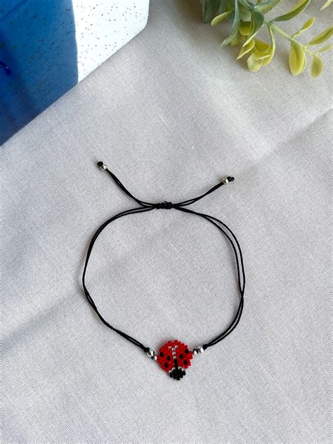 Ladybug Bracelet Fidget Miyuki Beaded Bracelets Miraculous Ladybug