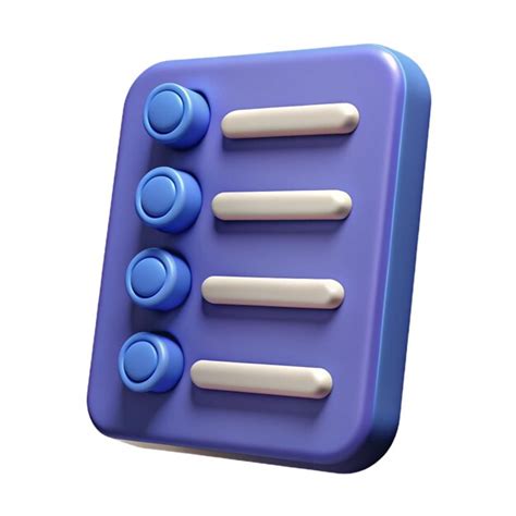 Assignment Icon Clipboard Checklist Document Symbol 3d Vector